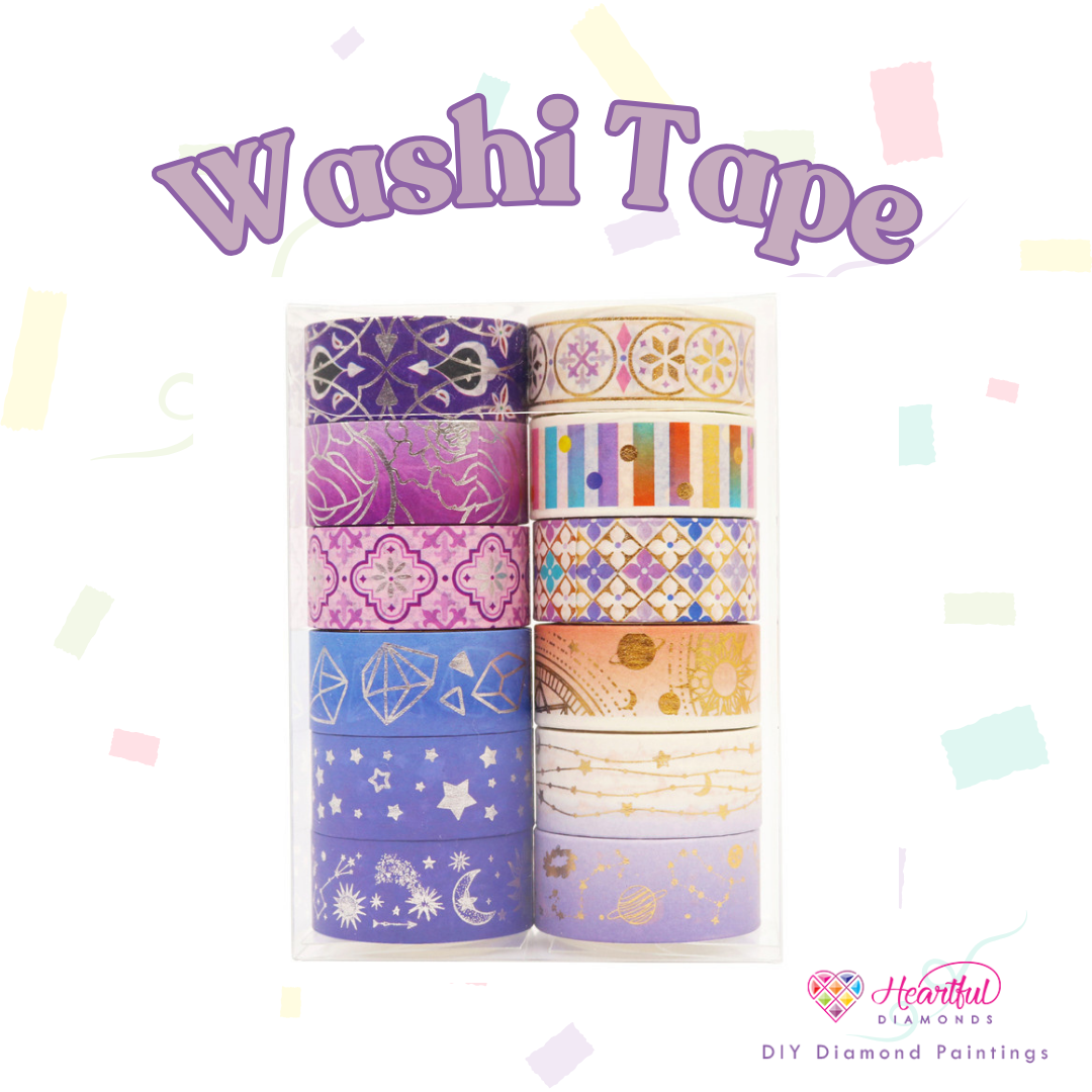 Washi Tape - 12 Designs – Heartful Diamonds