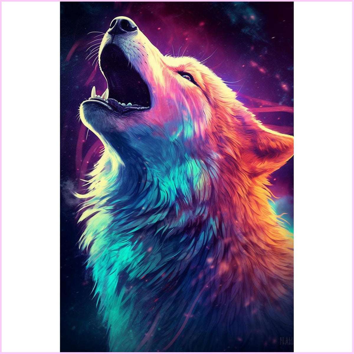 Mystic Astral Wolf Diamond Painting Kit – Heartful Diamonds