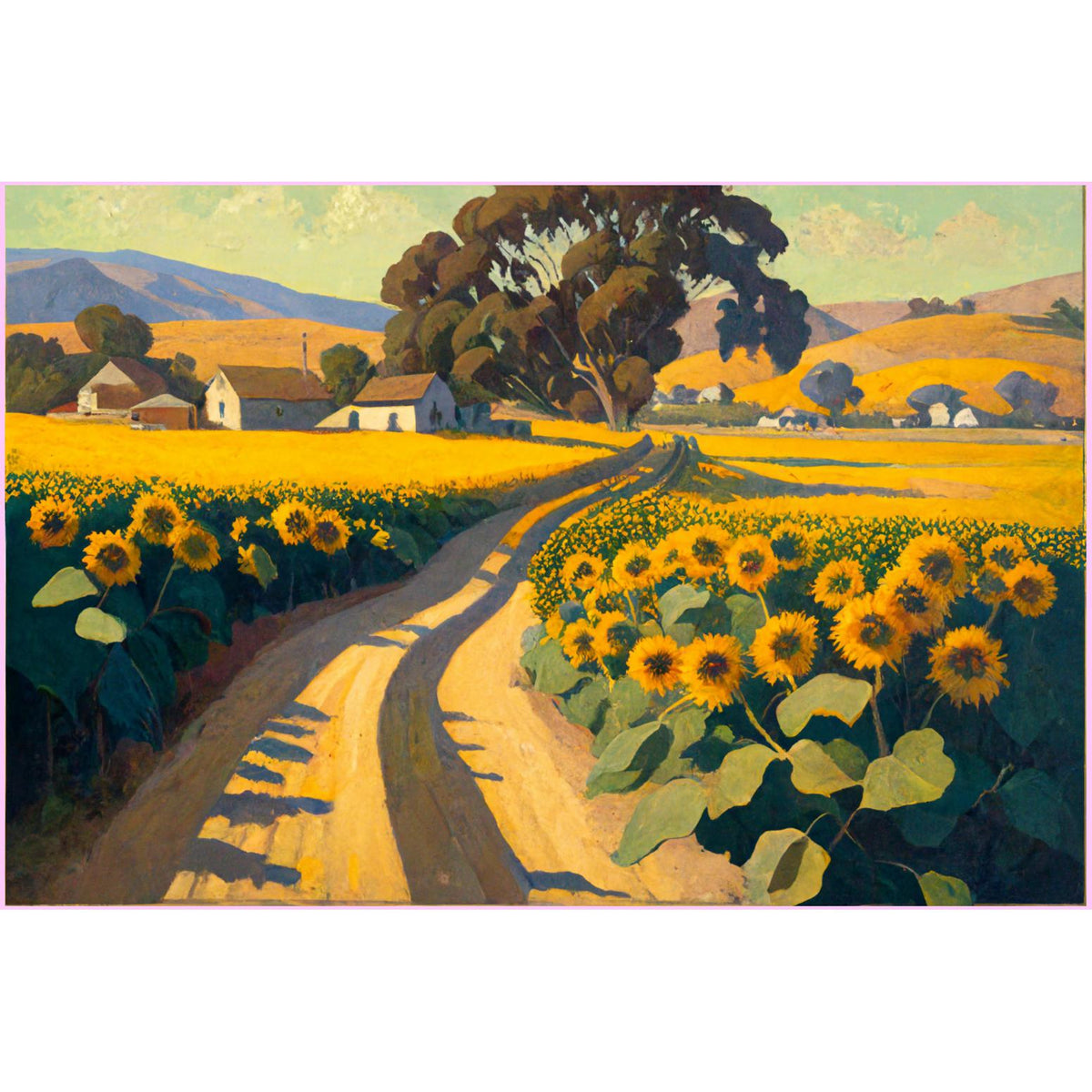 Golden Sunflower Field Diamond Painting Kit – Heartful Diamonds