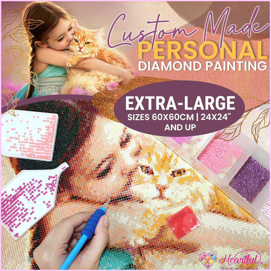 Personalised XL Diamond Paintings & Extra Large DIY Kits – Heartful ...